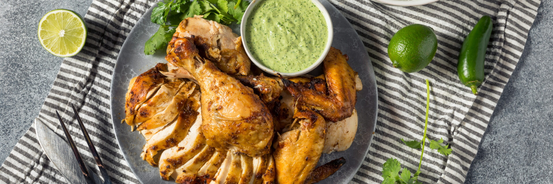 Peruvian Roast Chicken Aji Verde (Spatchcock Chicken) | AgeRight Blog